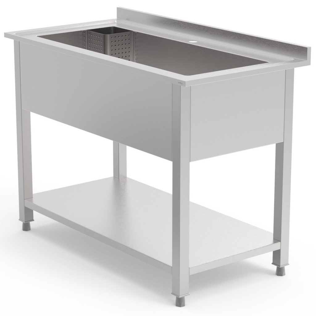 1200mm Wide Stainless Steel Extra Wide Single Pot Wash Catering Sink ...