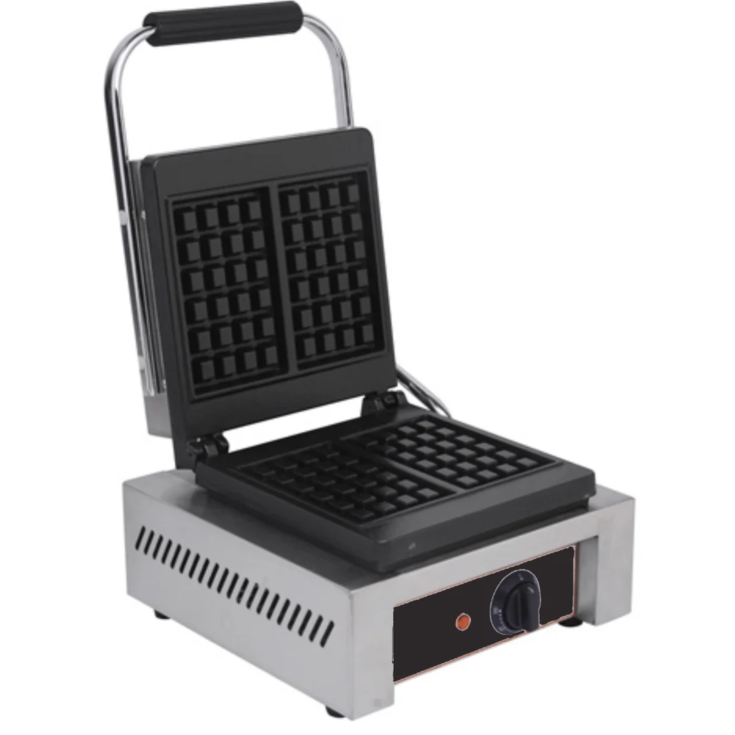 RWB-S – Electric Commercial Single Square Plate Waffle Maker – Roto Quip